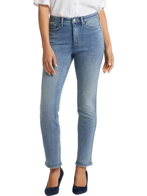 NYDJ Sheri High-waist Slim Leg Jeans - Indigo Stream
