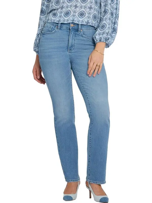 NYDJ Marilyn High-waist Straight-leg Jeans - Vista Lakes