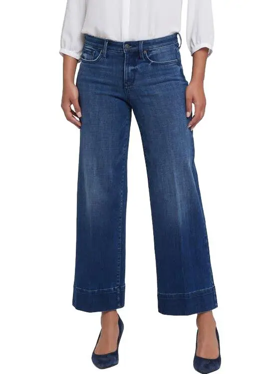 NYDJ Teresa High-waist Wide-leg Ankle Jeans - Moonlight