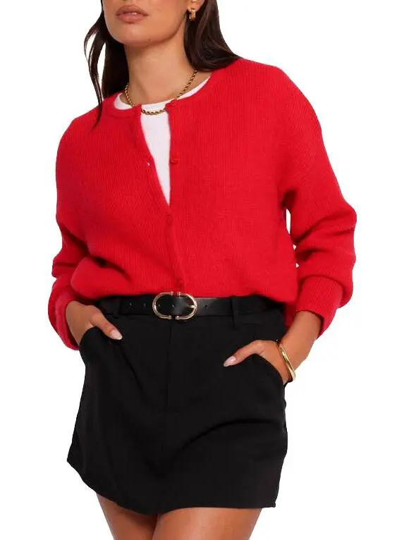 PETAL & PUP Astor Cardigan - Red