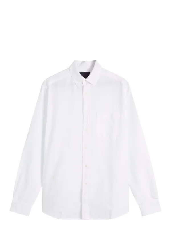 Portuguese Flannel Belavista Button Down Oxford Shirt - Offwhite