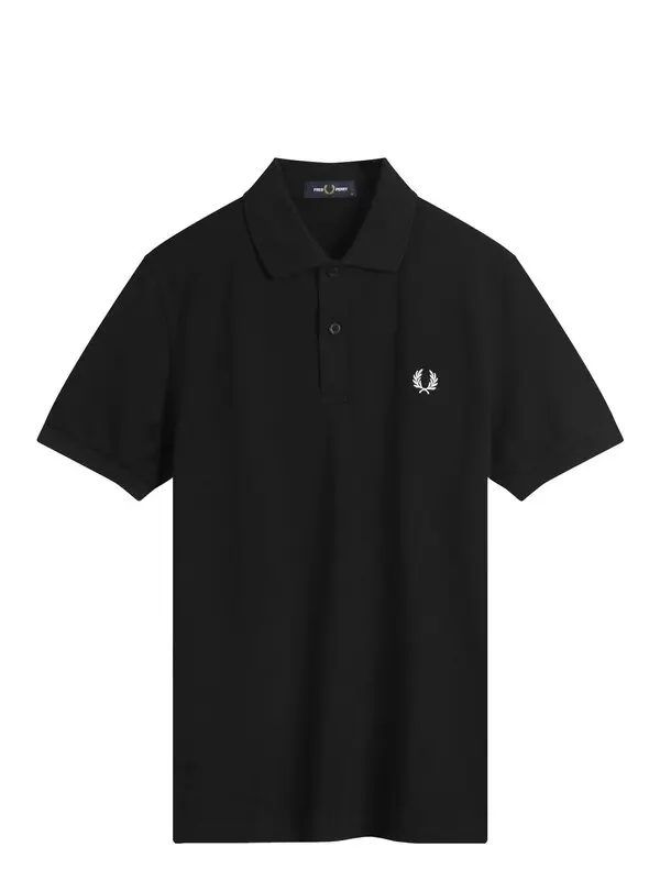 Fred Perry Plain Polo - Black/white