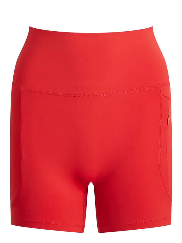 ADANOLA Ultimate Ultra Crop Pocket Shorts - Red