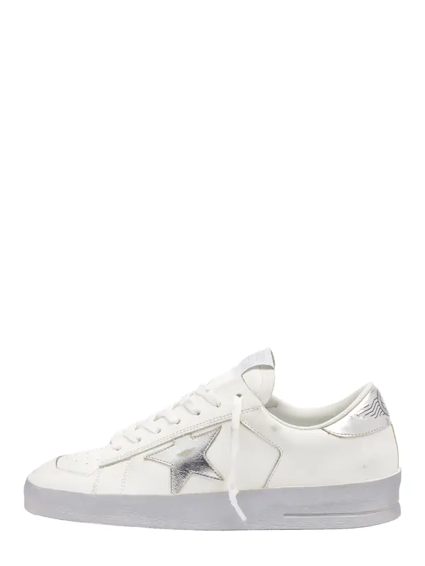 GOLDEN GOOSE Stardan Sneaker - White/silver