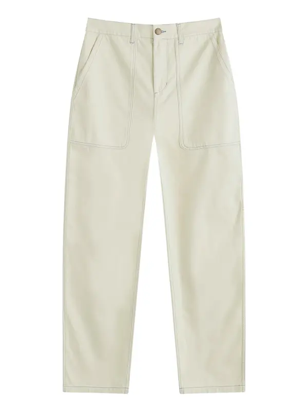 PALMES Broom Trousers - Off-white/teal