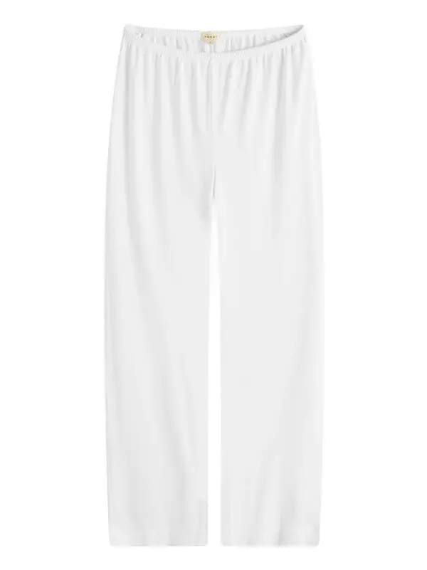 Donni. Baby Rib Scallop Pant - Powder