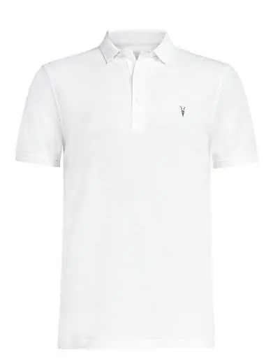 ALLSAINTS Reform Logo-embroidered Cotton-piqué Polo Shirt - Optic White