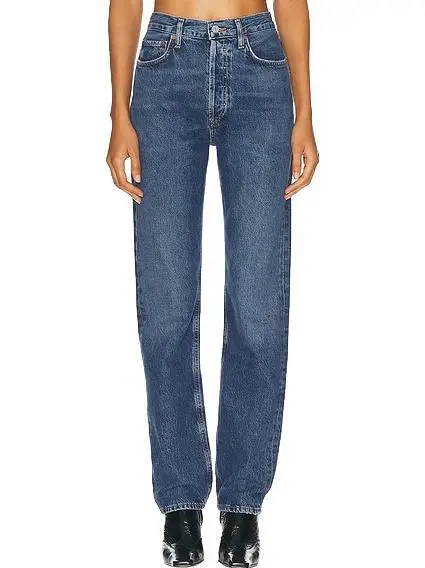 AGOLDE 90s Pinch Waist High Rise Straight Jeans - Control