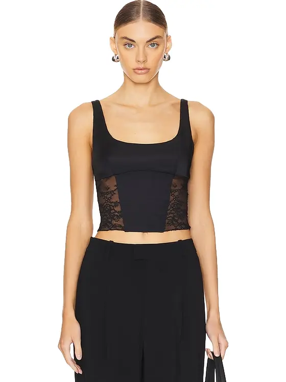 Bec & Bridge Olimpia Corset Top - Black