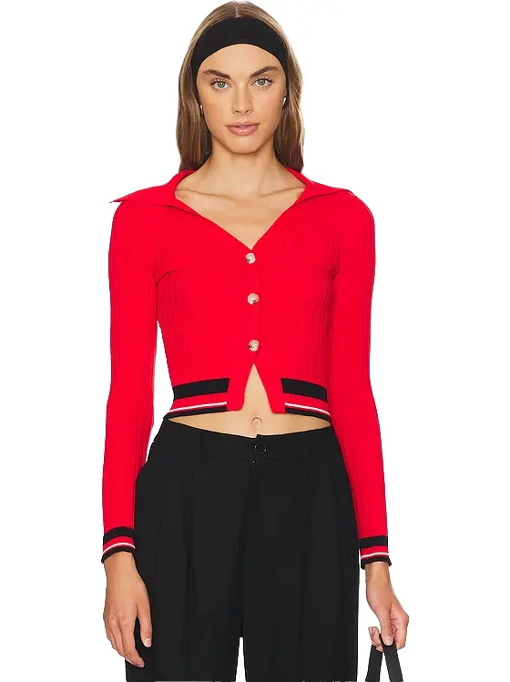 MORE TO COME Keegan Cardigan - Red