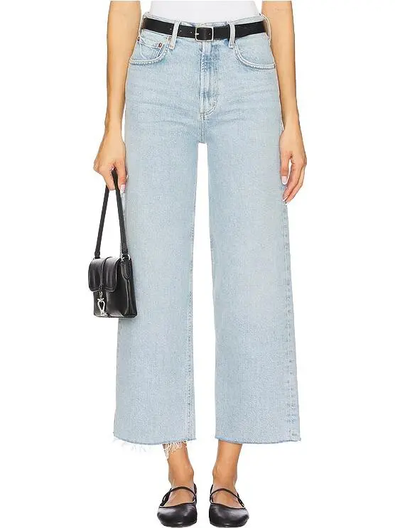 AGOLDE Ren High Rise Wide Leg Jeans - Beam