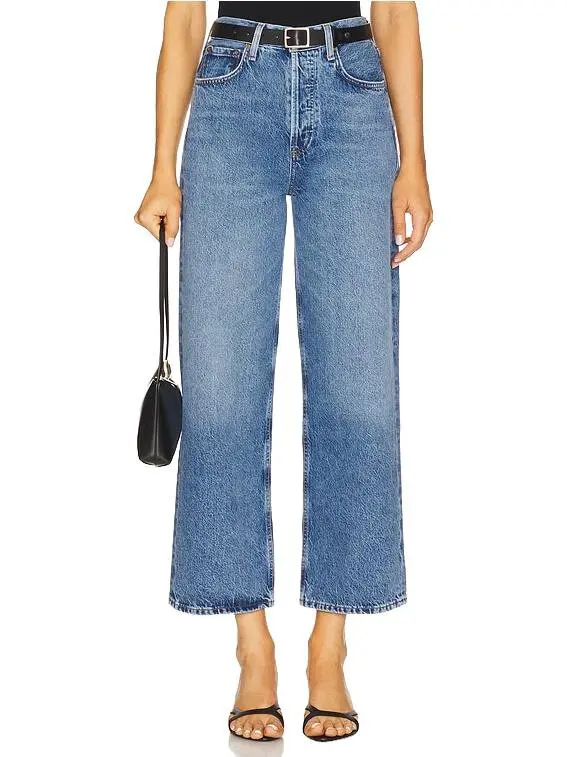 AGOLDE Ren High-rise Wide-leg Jeans - Shrine