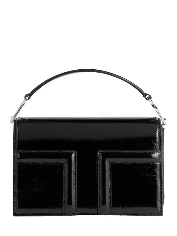 TOTEME T-flap Mini Bag - Black
