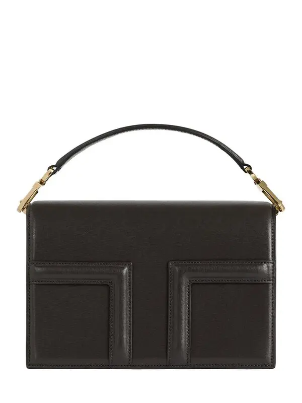 TOTEME Mini T-flap Leather Bag - Bark