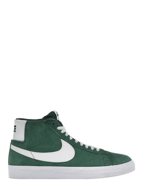 Nike Sb Zoom Blazer Mid High-top Sneakers - Fir/white