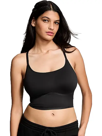 Pink Relay Contour Racerback Sports Bra - Black