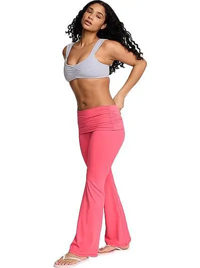 Pink Relay Flare Leggings - Pink