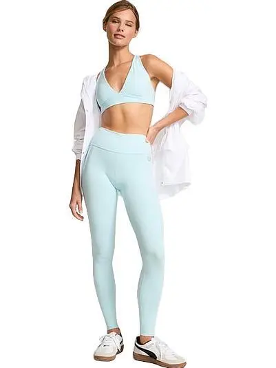 Pink Relay Double Up Leggings - Blue