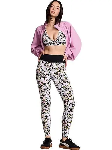 Pink Relay Double Up Leggings - Floral