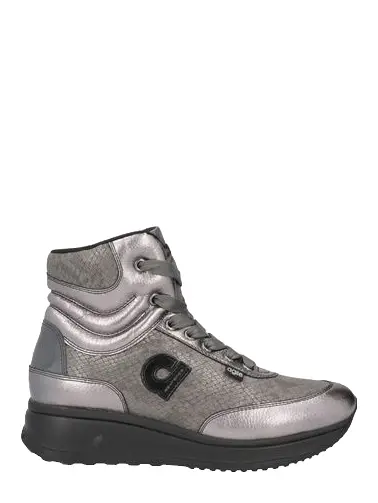 RUCOLINE High-top Snakeskin Print Sneakers - Grey