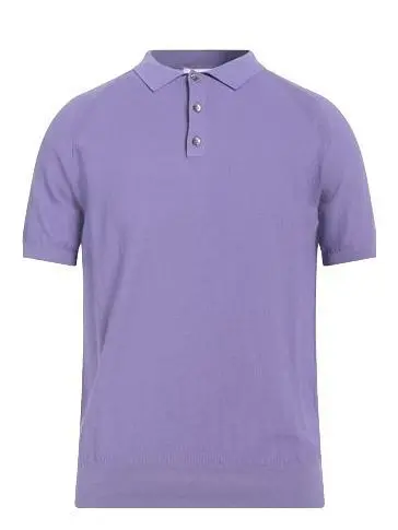 Alpha Studio Cotton Knit Short Sleeve Top - Purple