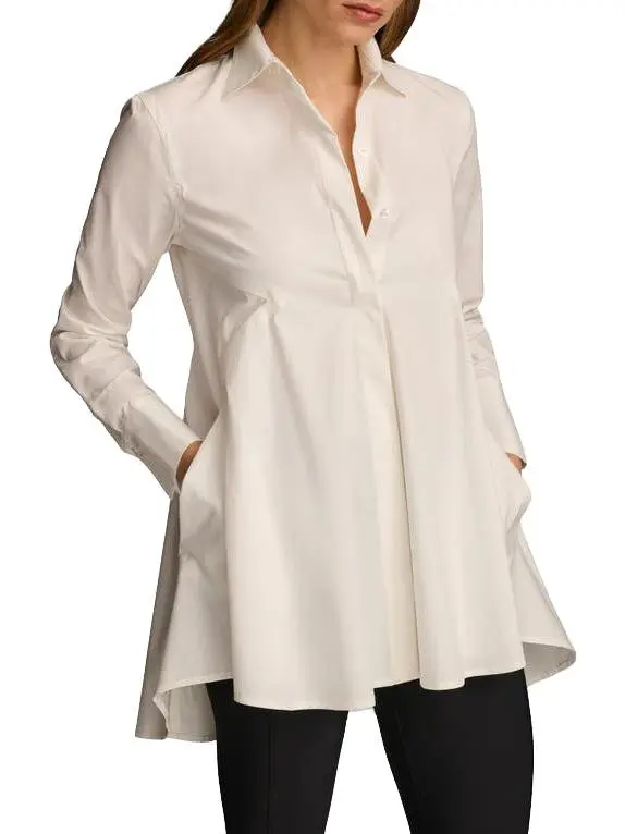 Donna Karan New York High-low A-line Tunic - Cream