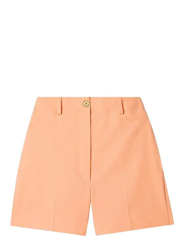 PATOU Wool-blend Twill Shorts - Peach