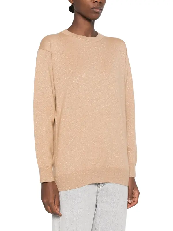 Fabiana Filippi Lurex-embellished Jumper - Neutrals