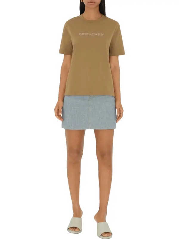 Burberry Paisley Logo T-shirt - Brown