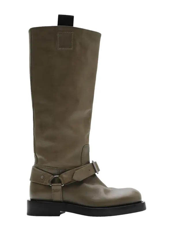 Burberry Leather Knee-high Boots - Brown