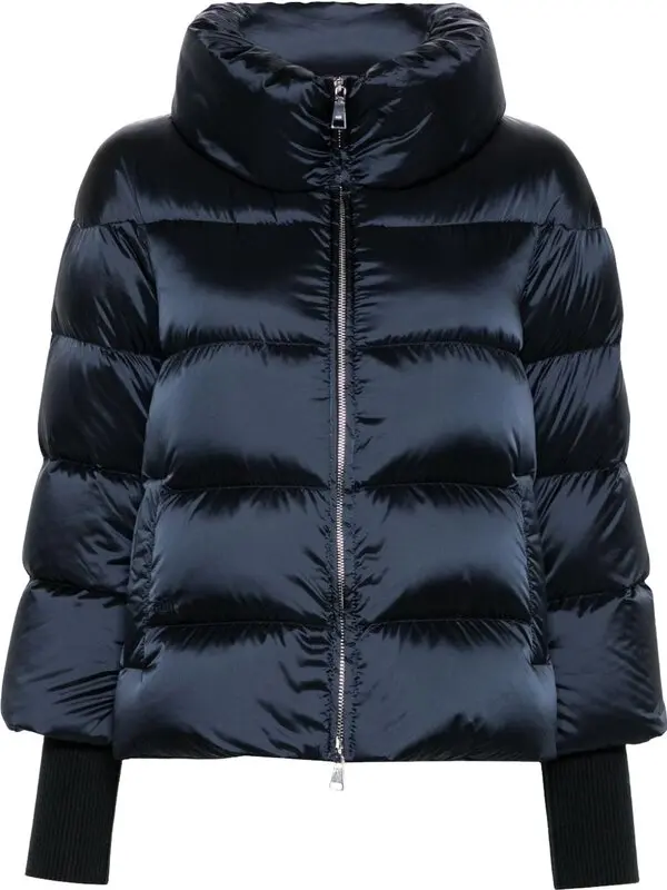 Add Quilted Puffer Jacket - Blue