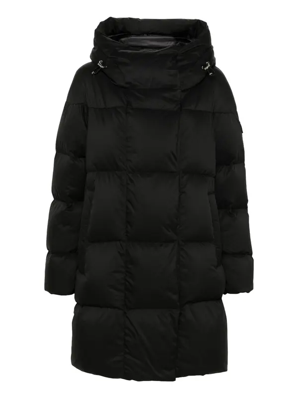 Add Hooded Down Coat - Black