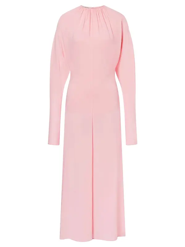 Philosophy Di Lorenzo Serafini Gathered Long-sleeve Dress - Pink