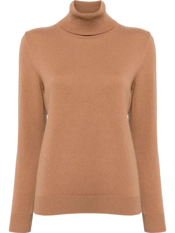 N.peal Mock-neck Jumper - Neutrals