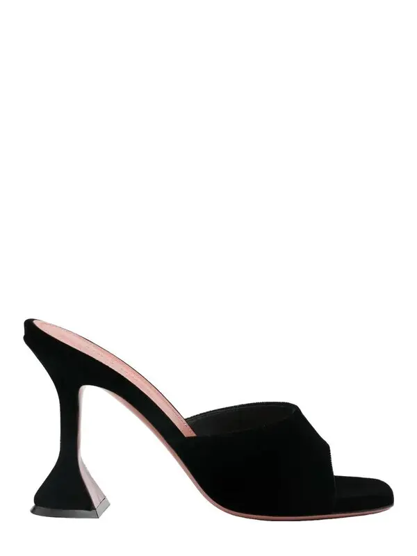 Amina Muaddi 95mm Lupita Sandals - Black