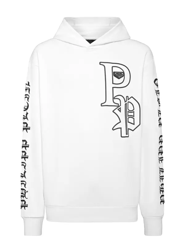 Philipp Plein Gothic Hoodie - White
