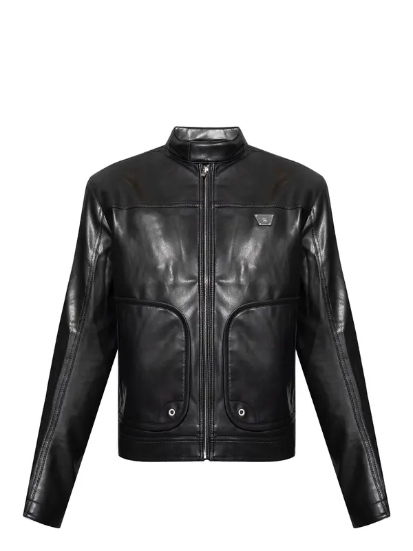 MISBHV Zipped Leather Jacket - Black