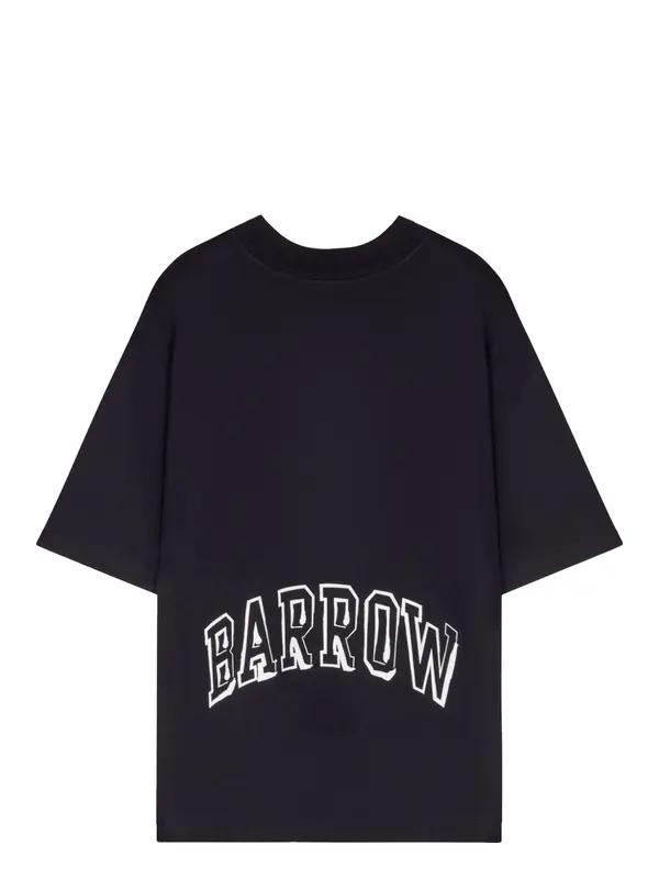 BARROW Smiley Face-print T-shirt - Black