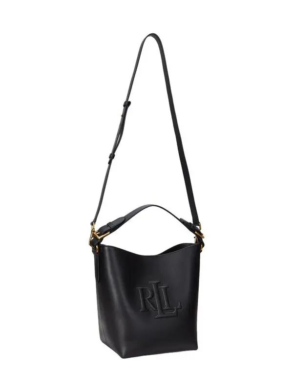 Ralph Lauren Leather Witley Bucket Bag - Black