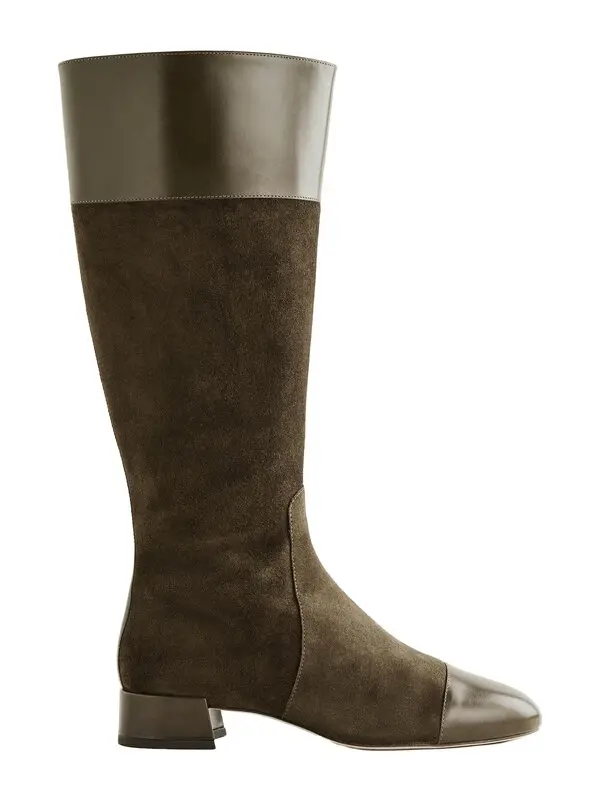 REFORMATION Graham Knee High Boots - Green