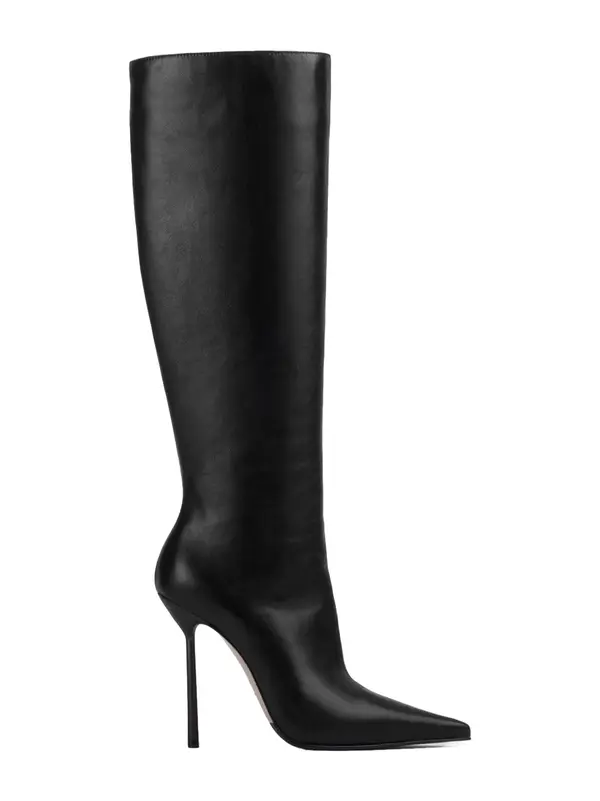 LE SILLA Bella 120mm Pointed-toe Leather Boots - Black