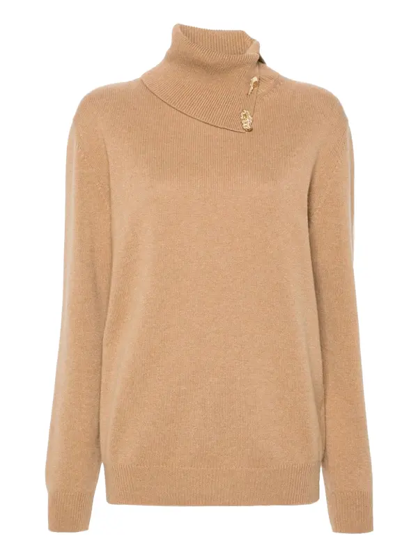 Fabiana Filippi Fabula Buttons Cashmere Sweater - Neutrals