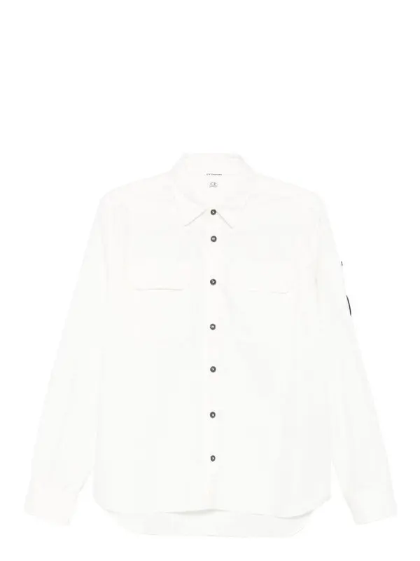 C.P. COMPANY Lens-detail Cotton Shirt - White