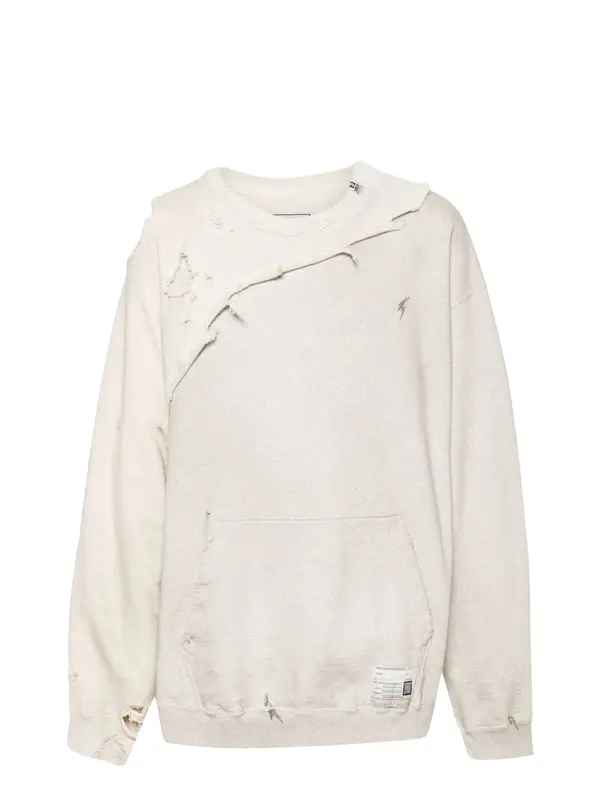 Mihara Yasuhiro Distressed-effect Sweatshirt - White