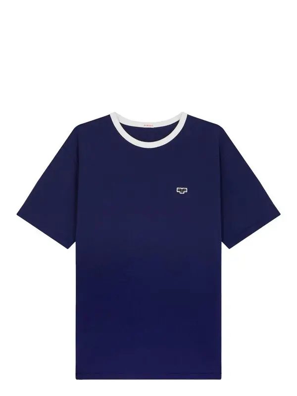 FURSAC Logo-patch Organic Cotton T-shirt - Blue