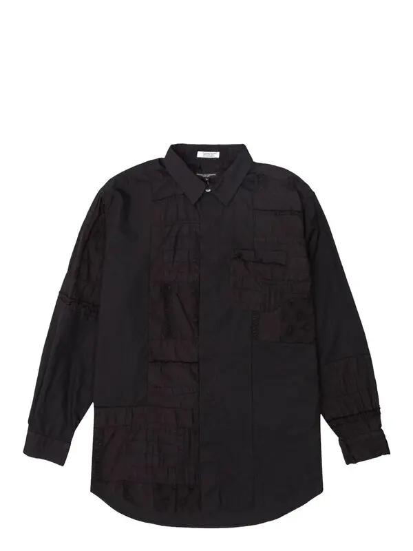 Engineered Garments Patchwork Short-collar Shirt - Black
