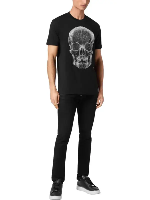 Philipp Plein Ss Xray Skull-print T-shirt - Black