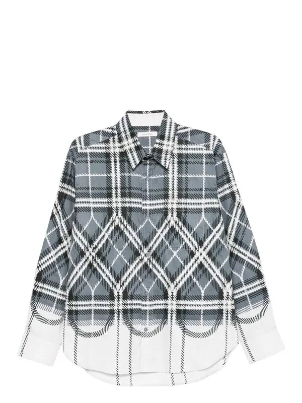 CRAIG GREEN Plaid-check Faded Shirt - Grey