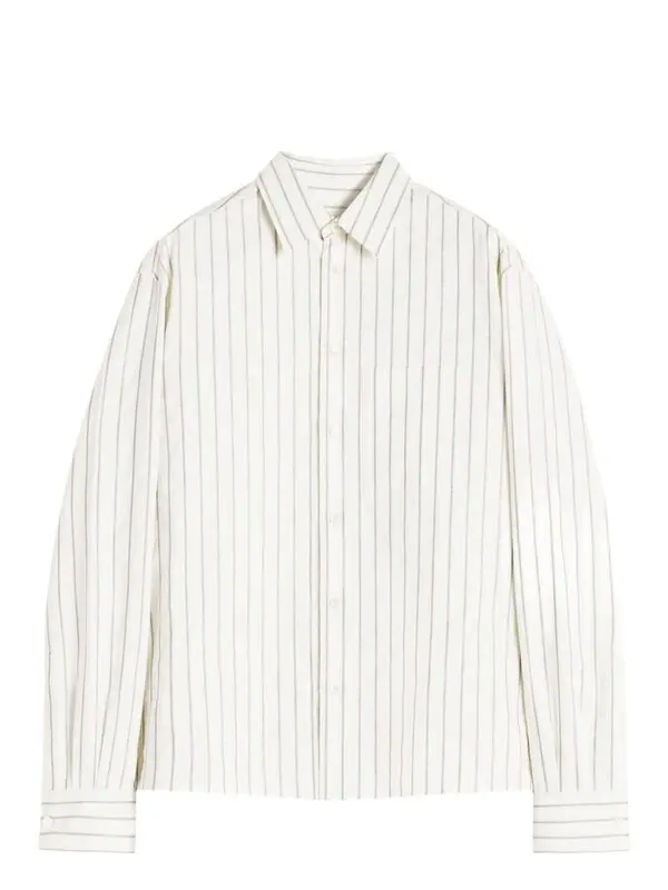 LANVIN Striped Shirt - Neutrals