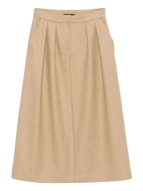 Fabiana Filippi A-line Midi Skirt - Brown